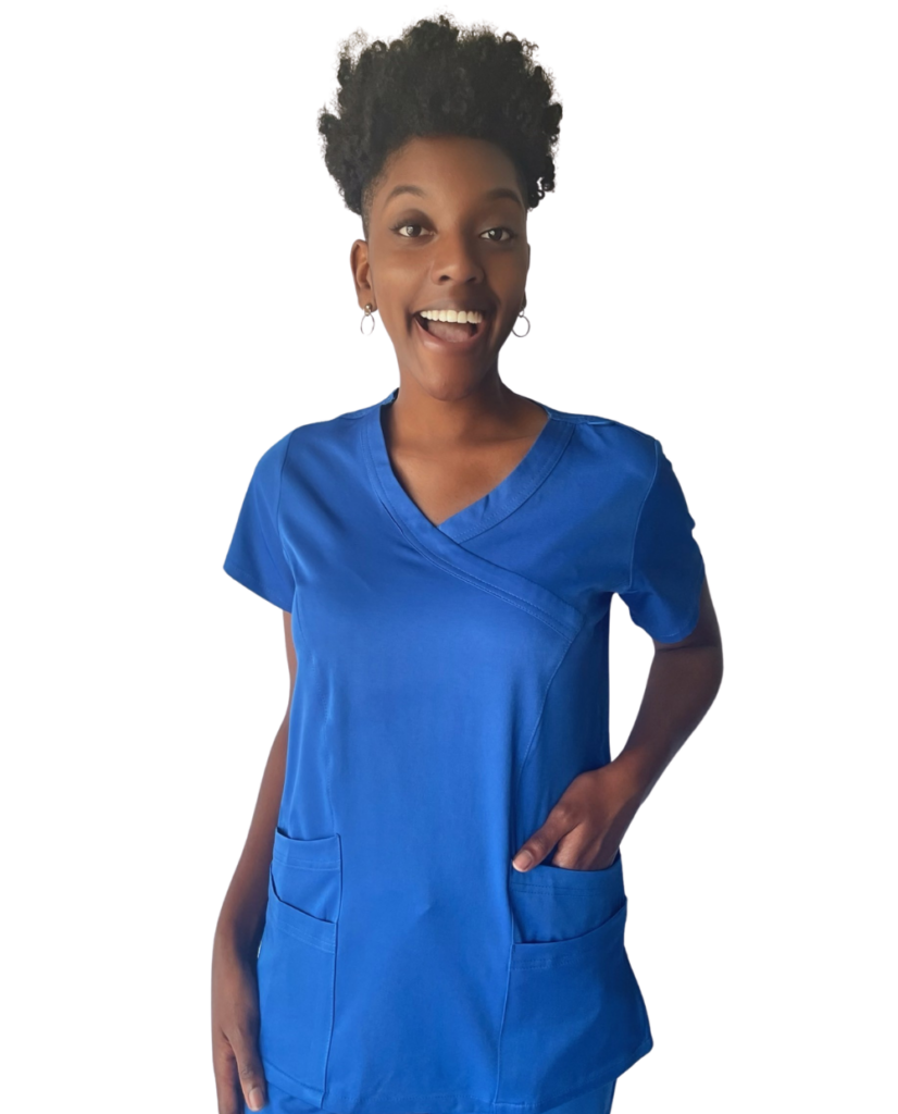 Mock Neck Scrub Top – Wisdom Wear Scrubs