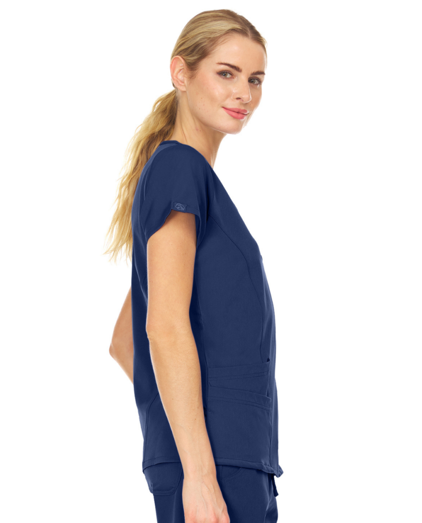Mock Neck Scrub Top – Wisdom Wear Scrubs